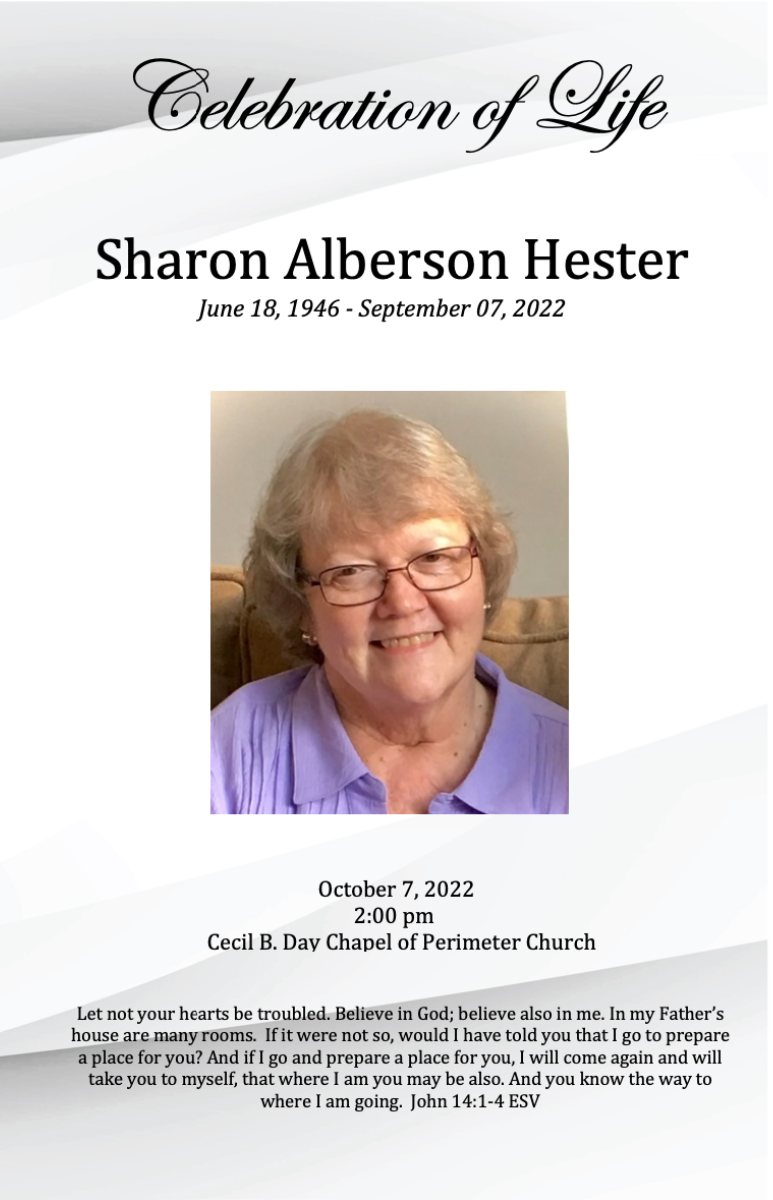 Sharon Alberson Hester - Perimeter Church